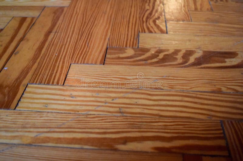 Detail of the Plot of a Pinewood Parquet Floor Stock Image - Image of ...