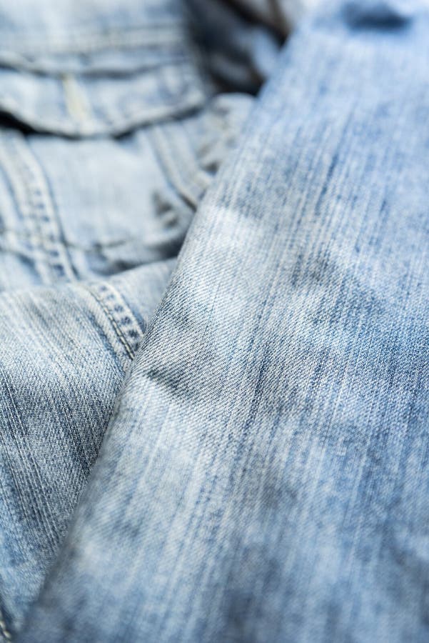 Detail of the Pocket of a Blue Denim Jeans. Blue Denim Jacket Stock ...
