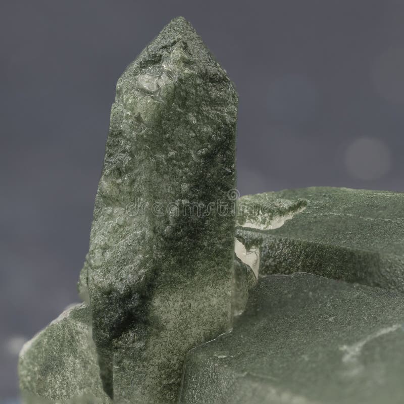 Detail of Prase Quartz Crystal Stock Image - Image of rock, mineralogy ...