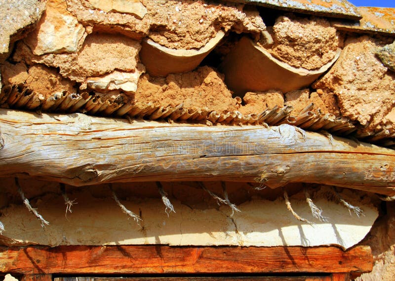 Detail of Primitive Construction Stock Image - Image of loaf, table ...