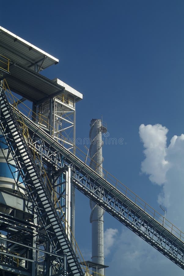 Detail of processing plant stock photo. Image of belt - 2788152