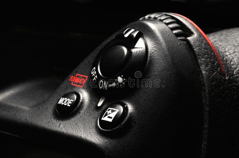 Detail of Professional Photo Camera Stock Photo - Image of megapixel ...