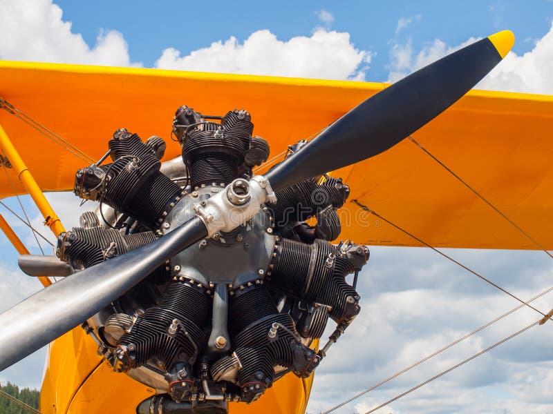 Old propeller airplane stock image. Image of front, frontal - 33517785