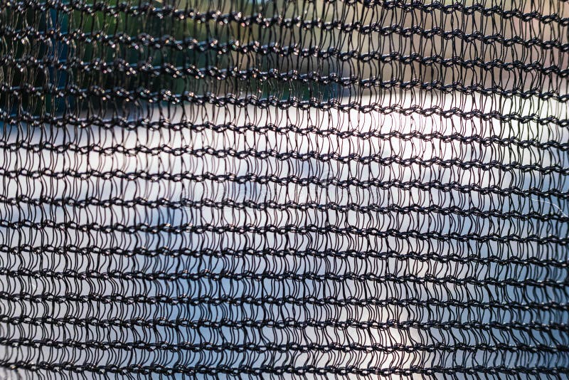 Detail of a Protective Safety Mesh Made of Braided Nylon Stock Photo ...
