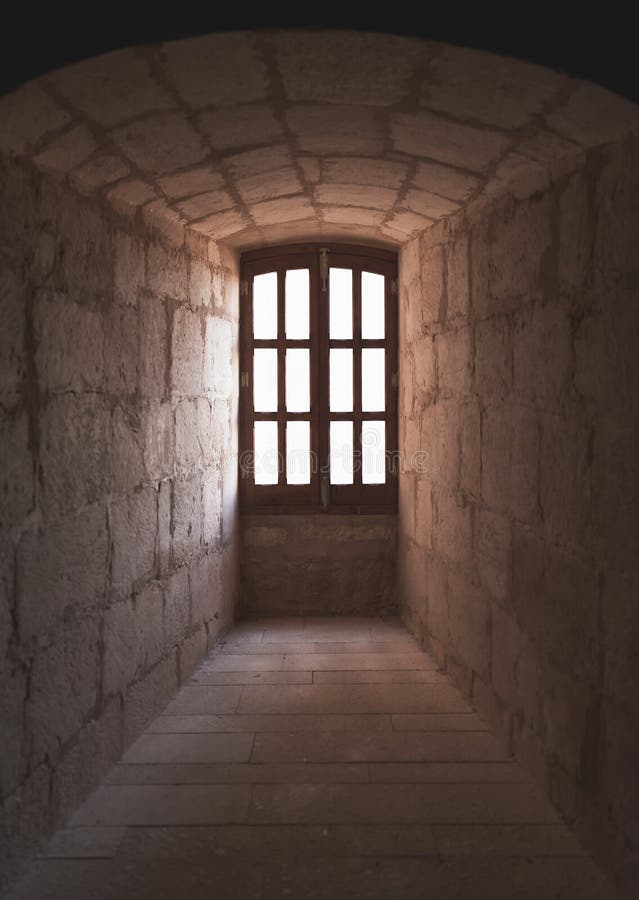 Casement Window in a Castle Wall Stock Photo - Image of mountain ...