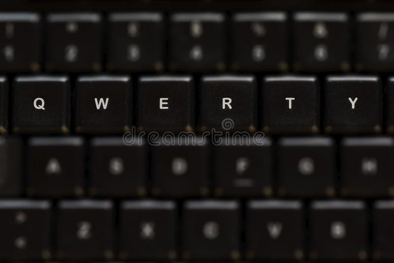 QWERTY keyboard stock photo. Image of technology, detail - 100047196