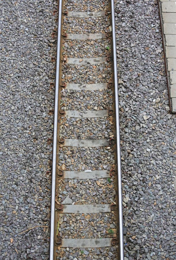 Detail of Railway Railroad Tracks for Trains Stock Photo - Image of ...