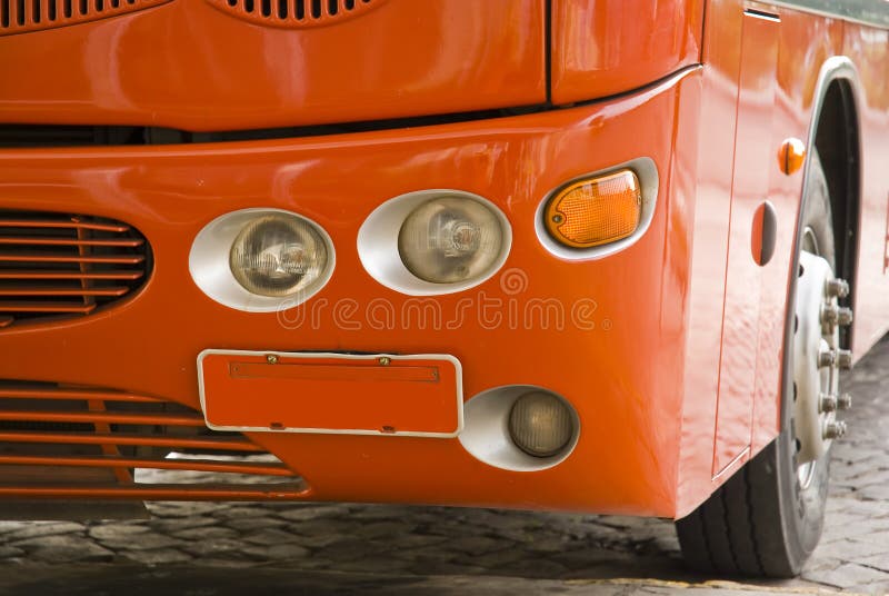Detail of Red Bus stock photo. Image of transport, license - 3418076