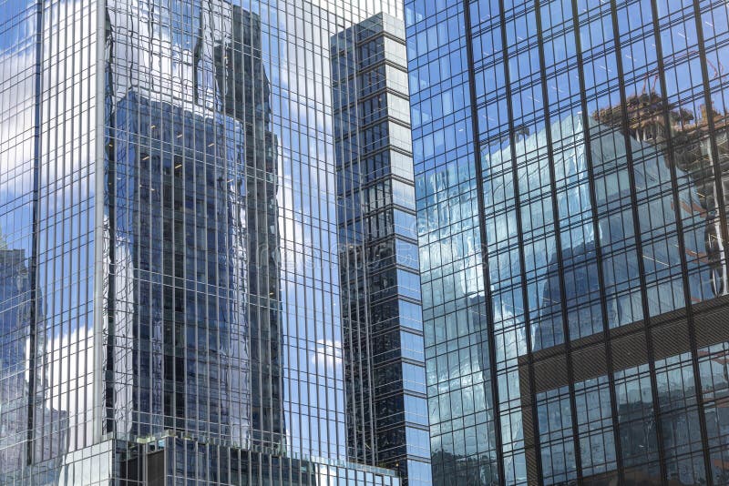 Detail of Reflection Glass Skyscraper Pattern Stock Image - Image of ...