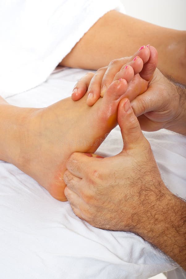 Detail of Reflexology Massage Stock Image - Image of masseur, physical ...