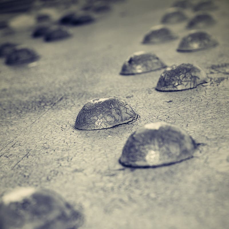 Detail of Repeating Metal Rivets, Dramatic, Close-up, Square Format ...