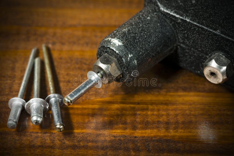 Detail of a Rivet Gun - Hand Riveter Stock Photo - Image of manual ...