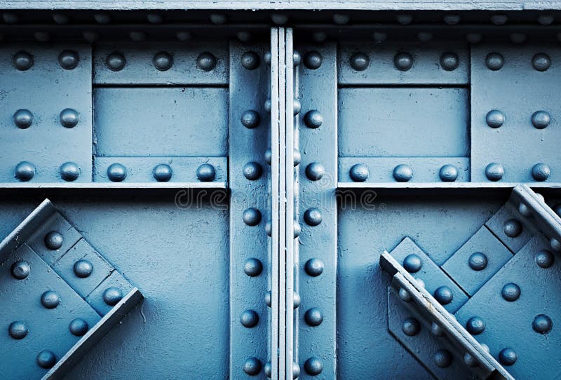 Detail Riveted Girder Railway Bridge Stock Image - Image of ...