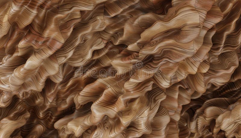 Detail of a Rock with Variants of Brown. Rock Full of Curves and Smooth ...