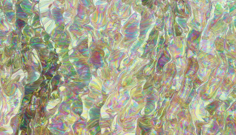 Detail of a Rock with Variants of Green. Rock Full of Curves and Smooth ...