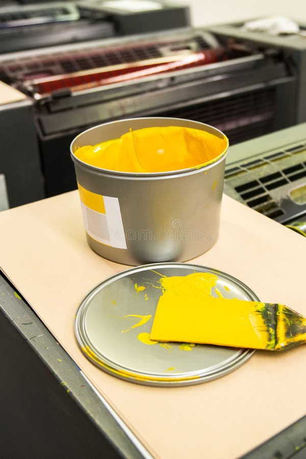 Detail of Rollers in Offset Printing Machine Stock Image - Image of ...