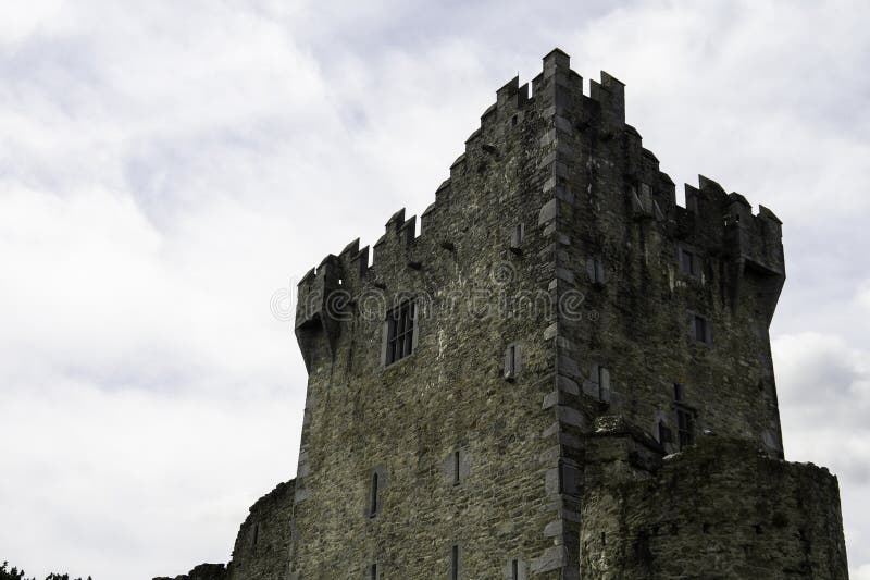 Detail of Ross Castle in Killarney, Ireland Stock Image - Image of ...