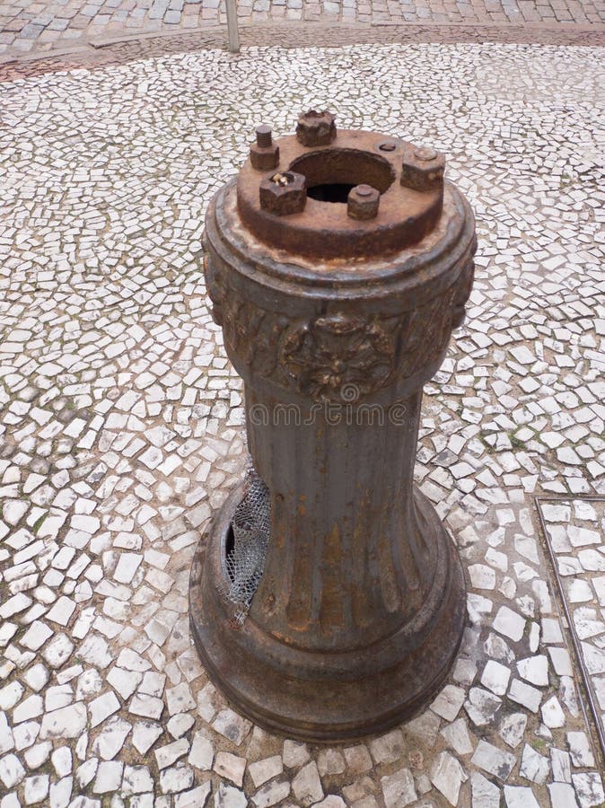Detail of Rusted Light Pole Chunk Stock Photo - Image of wood, ceramic ...