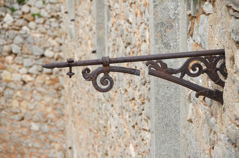Detail of Rusty and Broken Iron on the Wall Stock Photo - Image of ...
