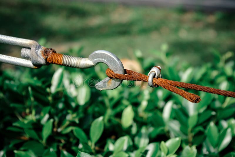 Rusty sling and hook stock image. Image of nature, engineering - 192069791
