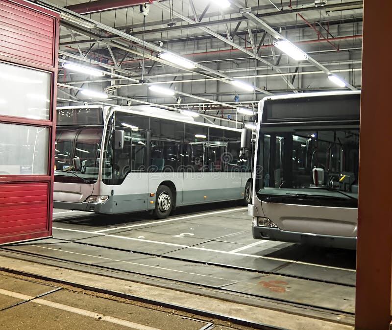 Bus Garage Stock Photos - Download 785 Royalty Free Photos