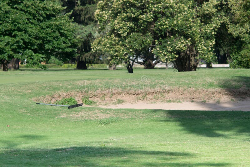 Sand Trap stock image. Image of country, suburban, beautiful - 107147149