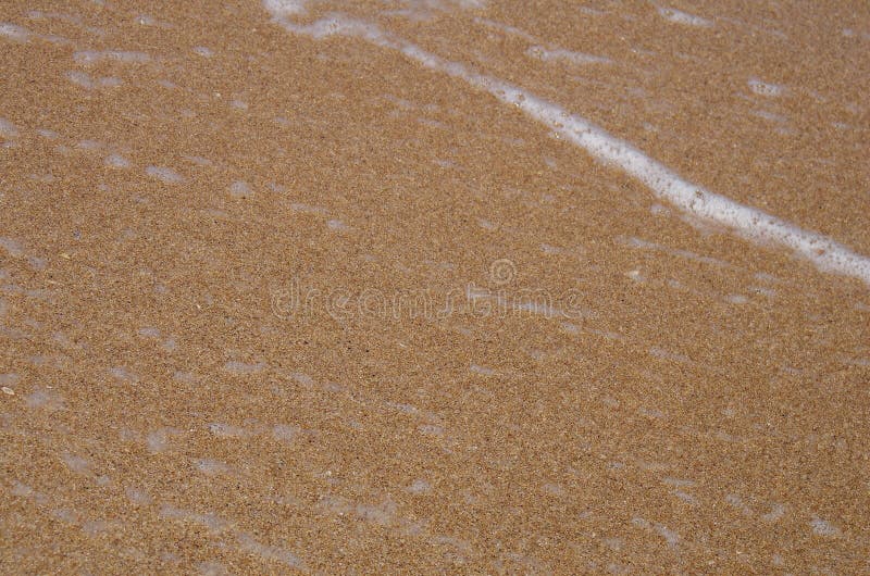 Background. Detail of Brown Sand and Water Sea Stock Image - Image of ...