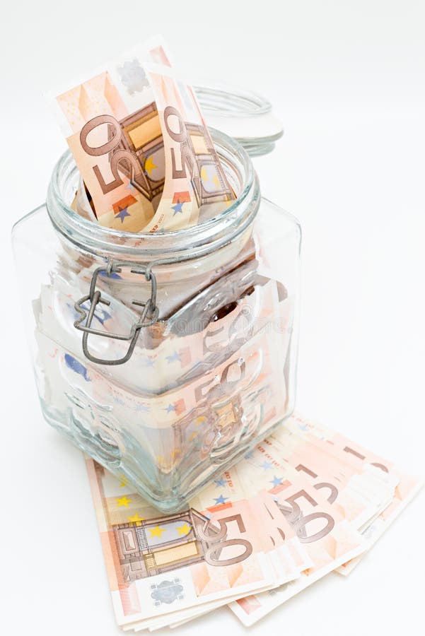 Detail saved money stock image. Image of glass, bank - 66078393