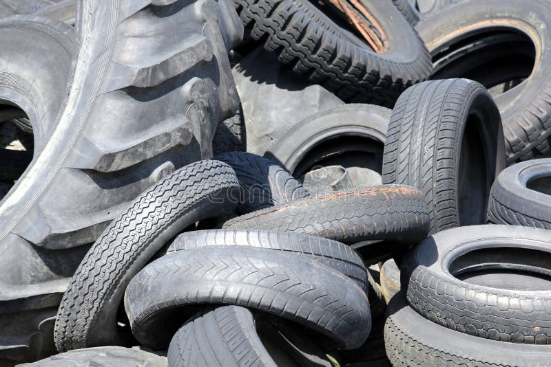 Scrap tyre dump stock image. Image of stack, types, tyre - 115065515