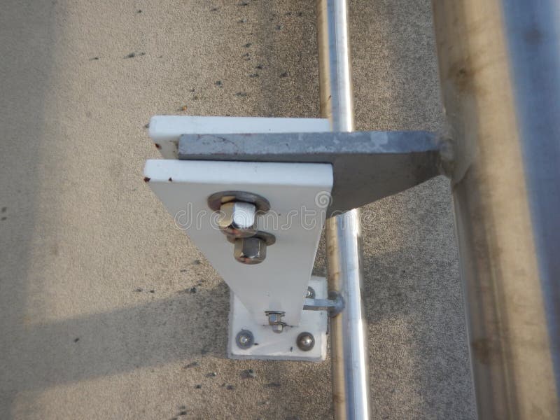 Detail of Connection of a Steel Structure Stock Image - Image of ...