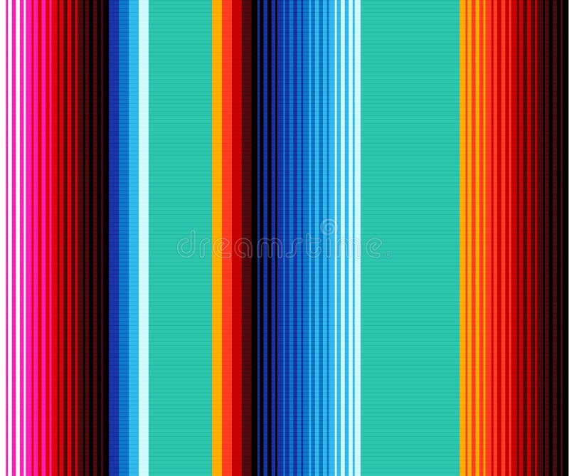 Mexican Rug Pattern. Serape Stripes Vector Stock Vector - Illustration ...