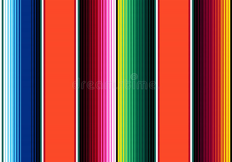 Mexican Rug Pattern. Serape Stripes Vector Stock Vector - Illustration ...