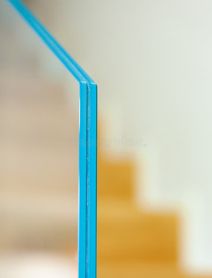 Detail with Selective Focus of the Section of a Tempered Glass ...