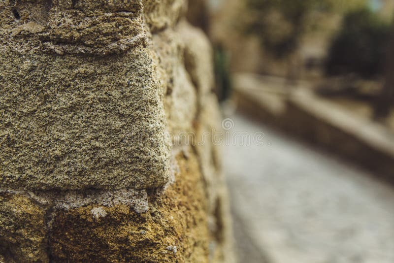 Detail of a Sharp Rock Edge Corner Street Stock Image - Image of ...
