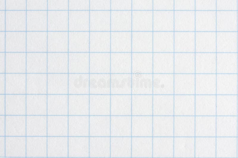 Close Up of a Sheet of Checkered Paper Stock Photo - Image of notepaper ...