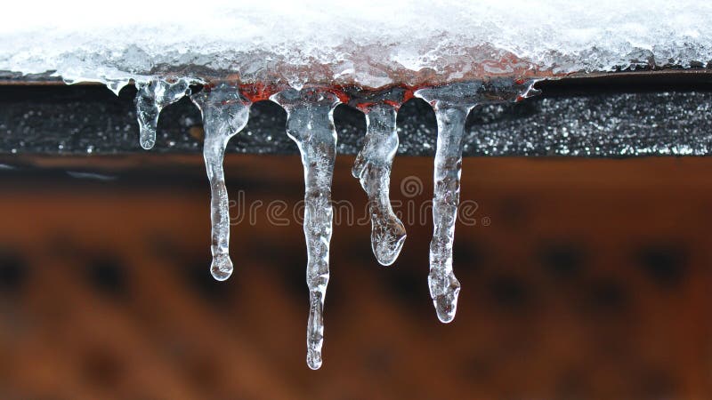 Ice icicles stock image. Image of detail, details, cutout - 111264711