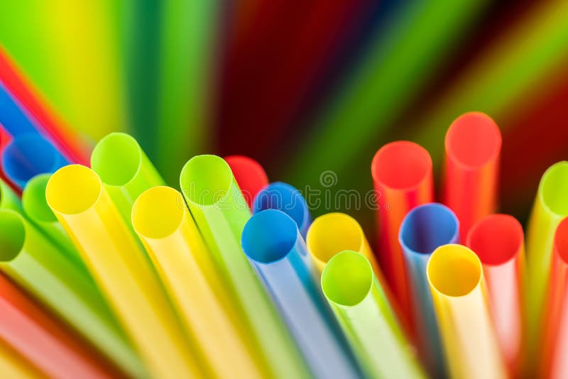 A Detail Shot of Colorful Straws in Different Colors Stock Photo ...