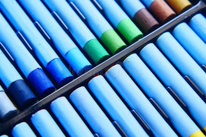 Detail Shot of Drawing Color Pencils in a Box Stock Photo - Image of ...