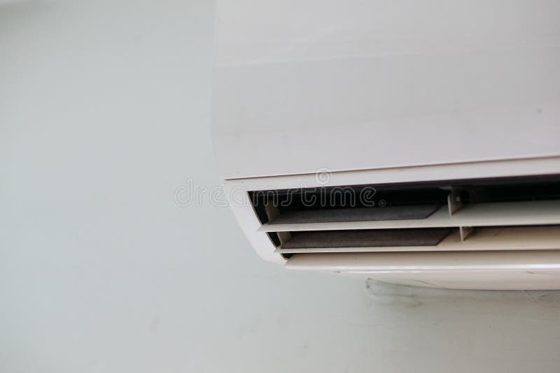 Detail Shot of Flat Air Conditioner Stock Image - Image of conditioner ...