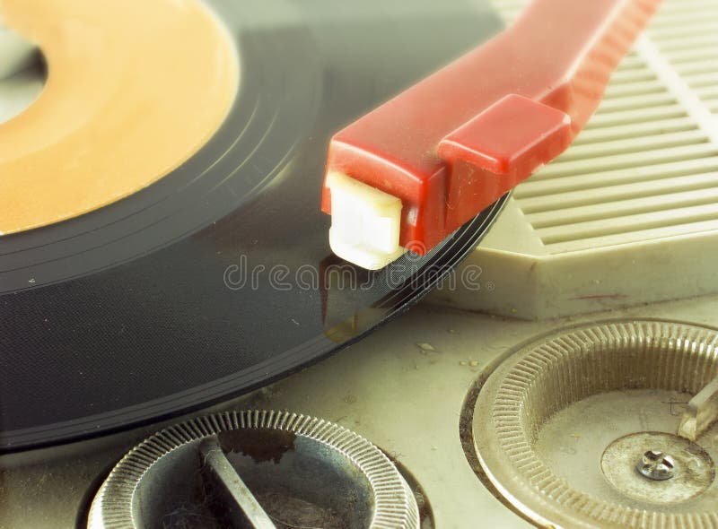 Detail Shot of a Record Player Stock Image - Image of objects, needle ...