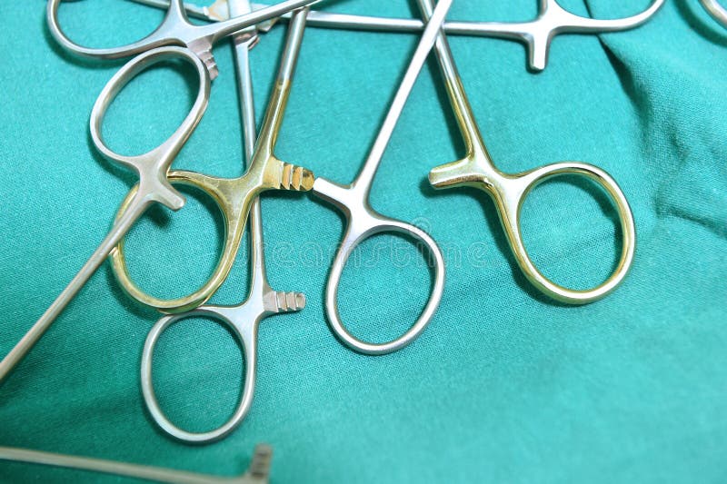 Detail Shot of Steralized Surgery Instruments Stock Photo - Image of ...