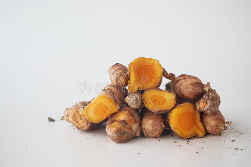 Detail Shot of Turmeric Root in Bowl on Table , Stock Image - Image of ...