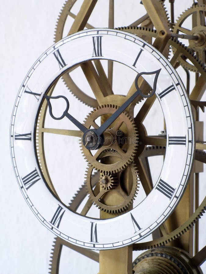 Detail of a skeleton clock stock image. Image of fading - 16117273