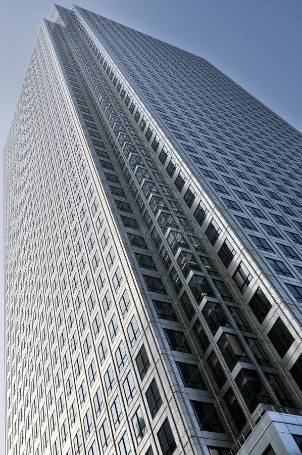 Detail of a Skyline Building Stock Photo - Image of financial, canary ...