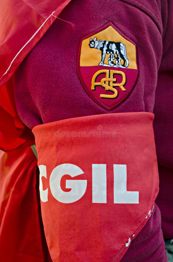 Detail of the Sleeve of a Protester Union FIOM Editorial Photography ...