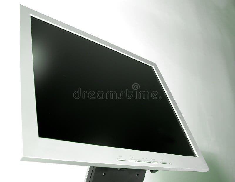 Detail - Slim LCD monitor stock photo. Image of computer - 1488