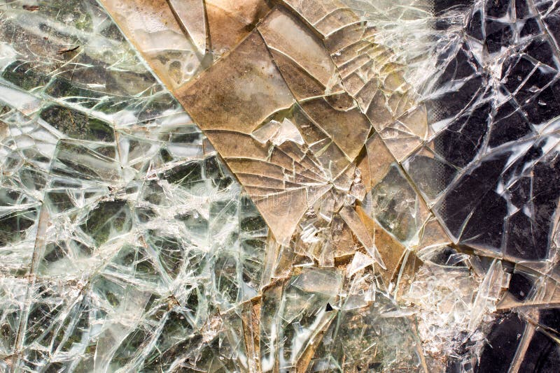 Smashed Motor Vehicle Windscreen Stock Image - Image of glass, safety ...