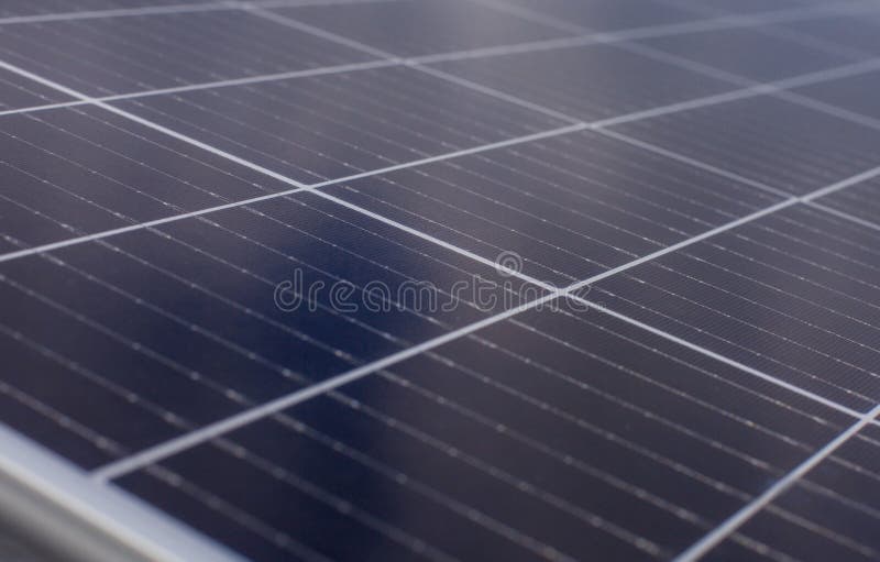Close Up of an Array of Photovoltaic Solar Panels Stock Photo - Image ...