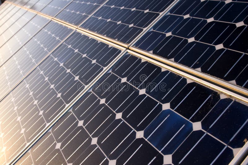 Detail of Solar Panels Texture Stock Image - Image of high, photocell ...