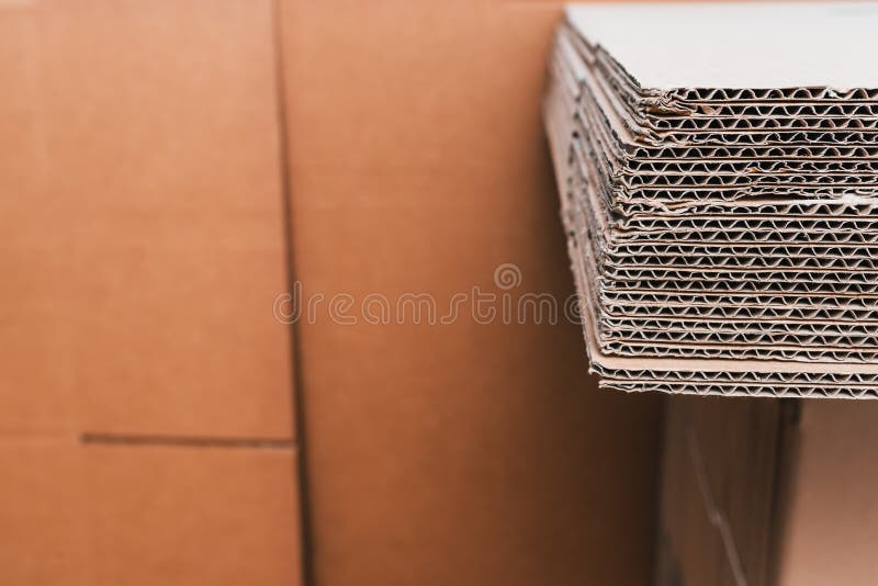 Folded Cardboard Boxes stock photo. Image of white, pack - 5309620